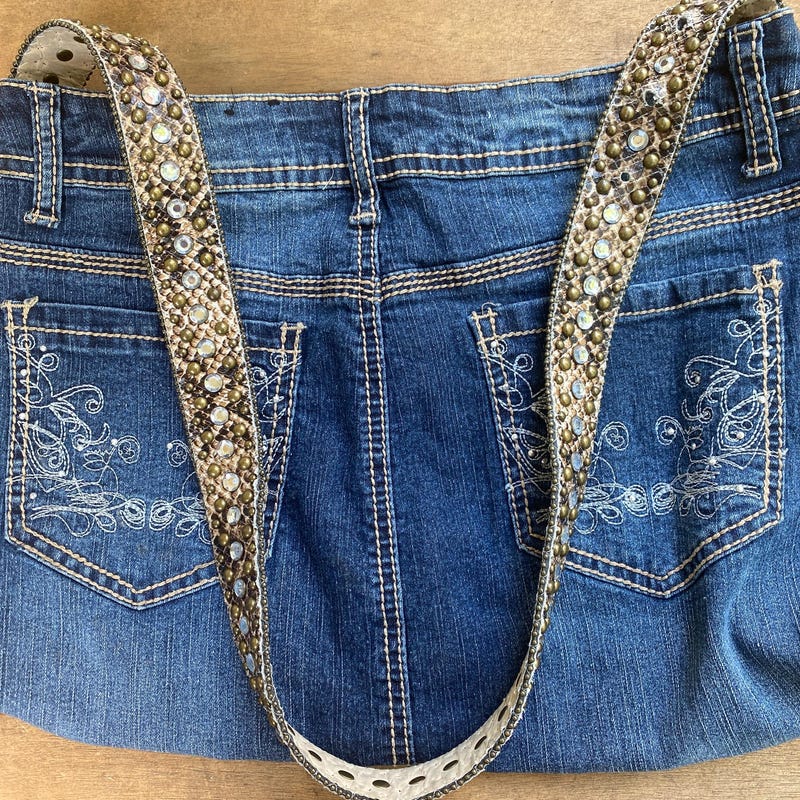 Denim Handbag - Etsy