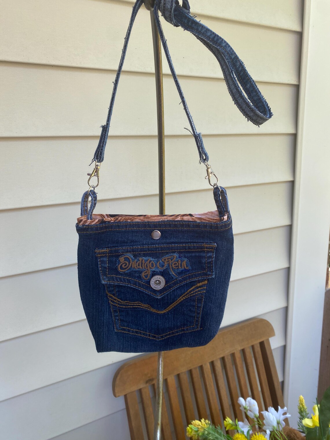 Small Denim Bag, Denim Purse, Denim Handbag, Bohemian, Hobo, Hippie ...