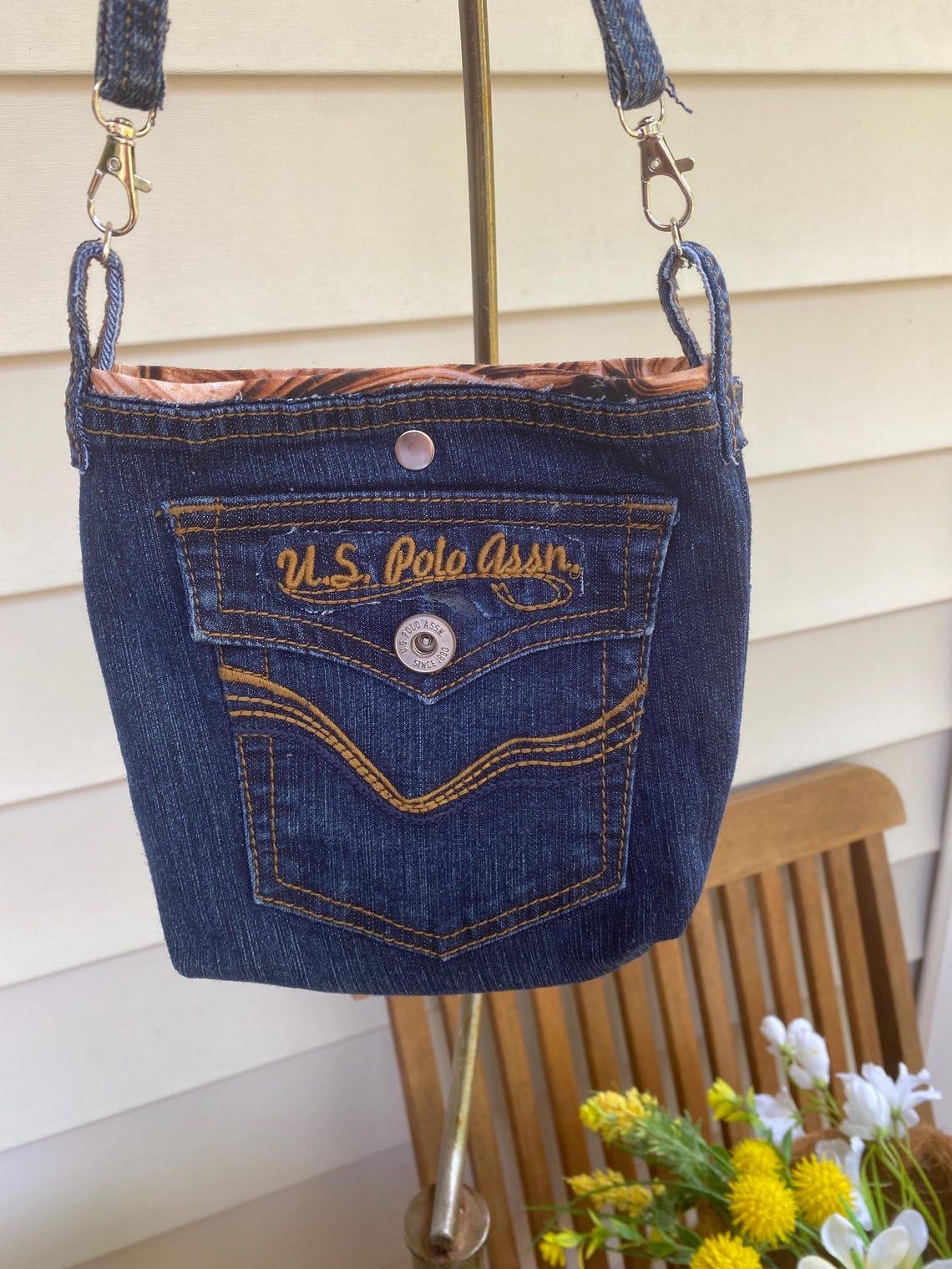 Small Denim Bag, Denim Purse, Denim Handbag, Bohemian, Hobo, Hippie ...