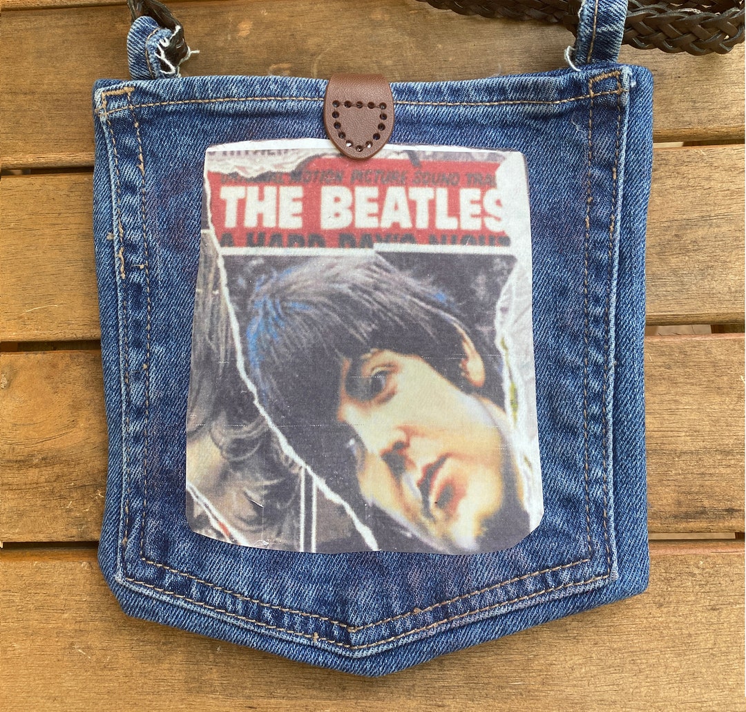 Love the Beatles? This Denim Pocket Purse is Perfect for You or as a ...