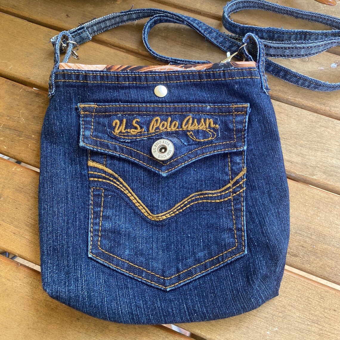 Small Denim Bag, Denim Purse, Denim Handbag, Bohemian, Hobo, Hippie ...