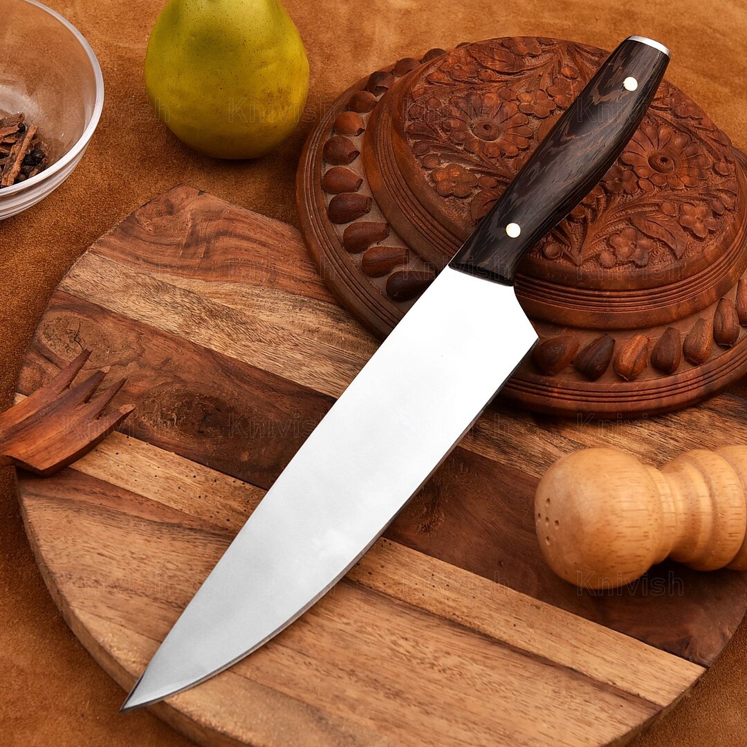 Custom Made Chef Knife, Kitchen Knife, Meat Cutting Knife, Gift for ...