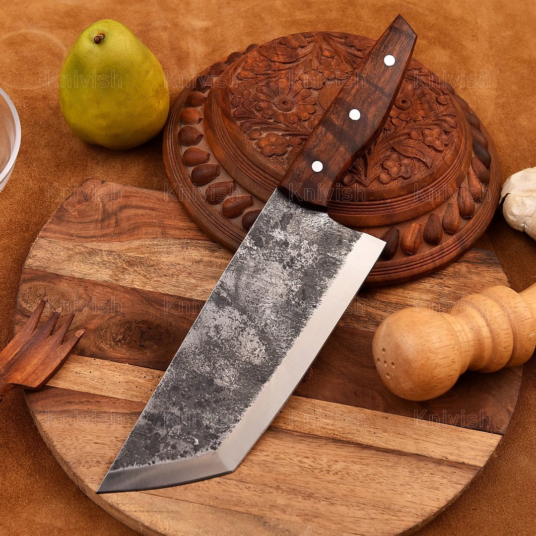 Handmade Cleaver, Meat Cutting Tool, High Corban Steel Blade, Birthday ...