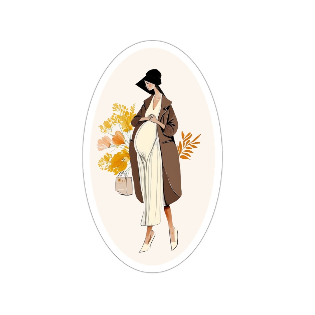 Pregnancy Sticker Fall Mama Midwife Gifts Obgyn Gifts Gift for Pregnant ...