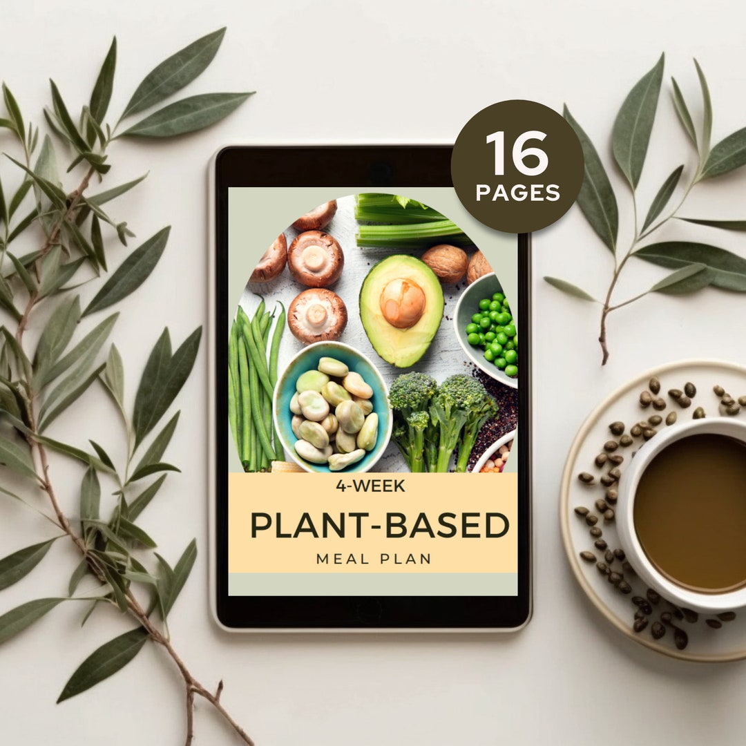 4 Week Plant Based Meal Plan - Etsy