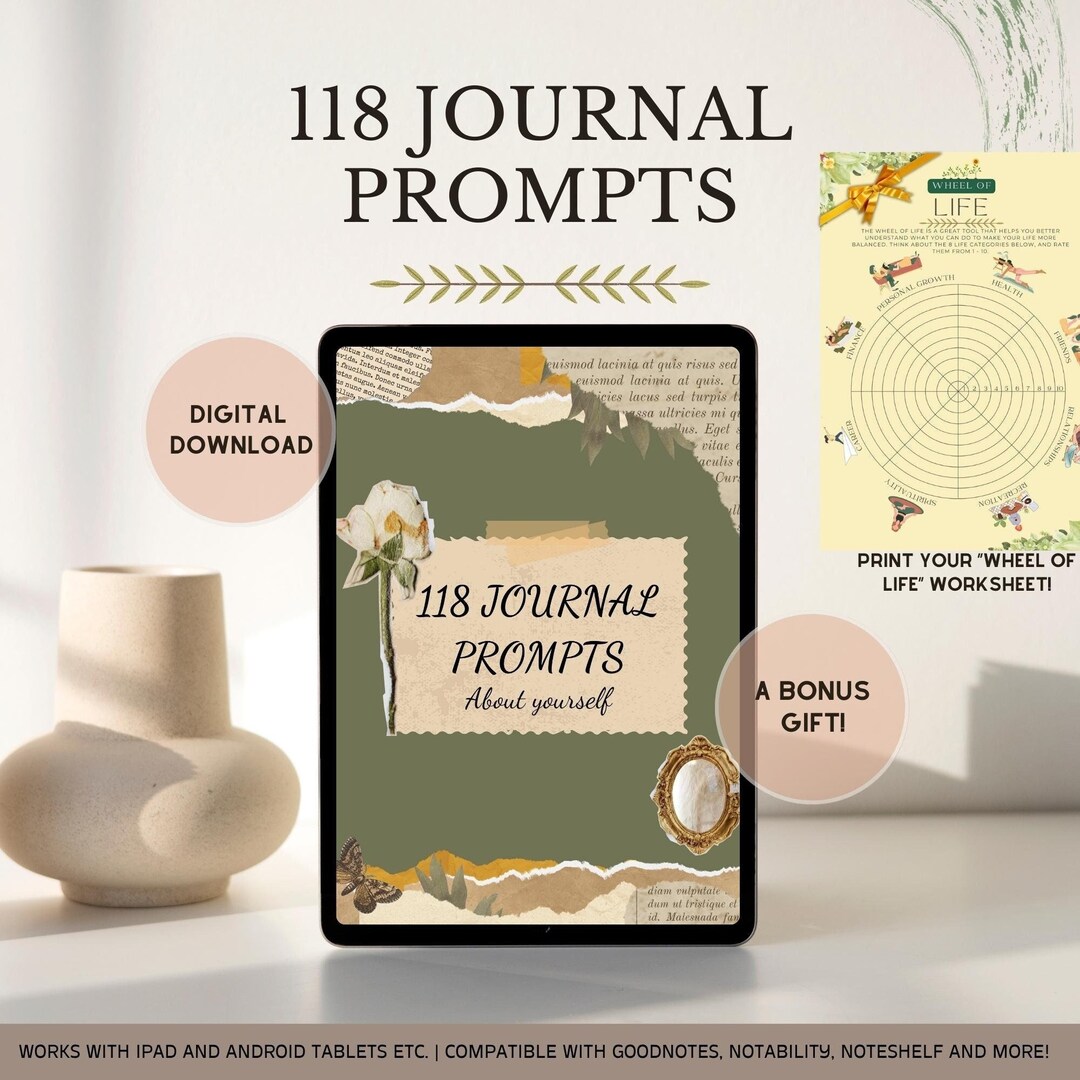 118 Journal Prompts: Self-discovery & Reflection (digital Download, PDF ...