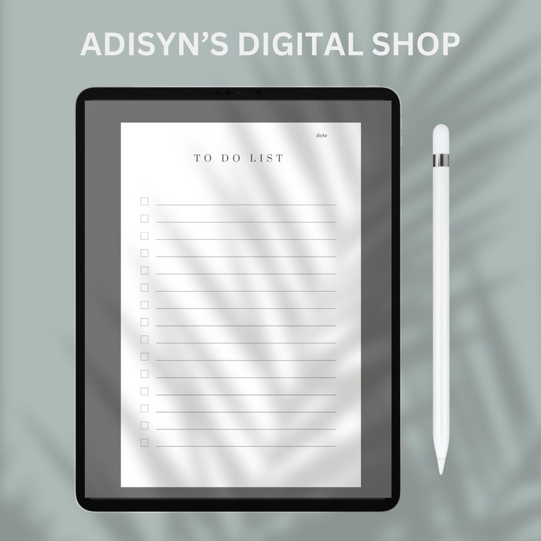 Digital Download to Do List - Etsy