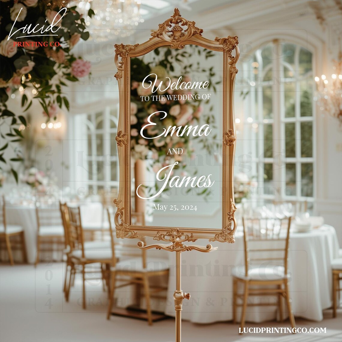 Wedding Welcome Sign Decal, Event Welcome Sign Decal, Vinyl Window ...