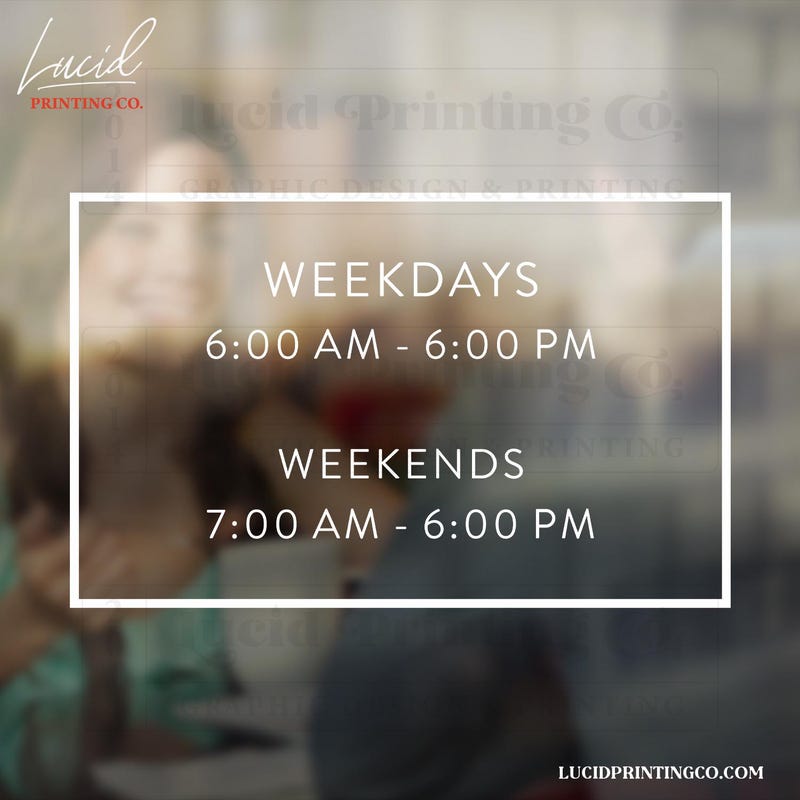 Storefront Window Decals - Etsy