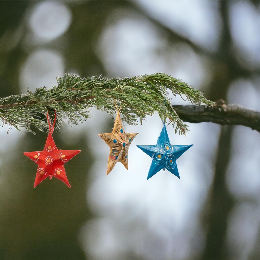 Paper Mache Stars Made From Recycled Paper | Handmade & Fair - Etsy