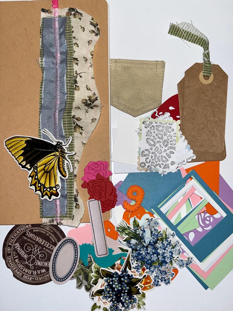 Junk Journal Starter Kit A5 Notebook 100 Pieces Perfect Kit for ...