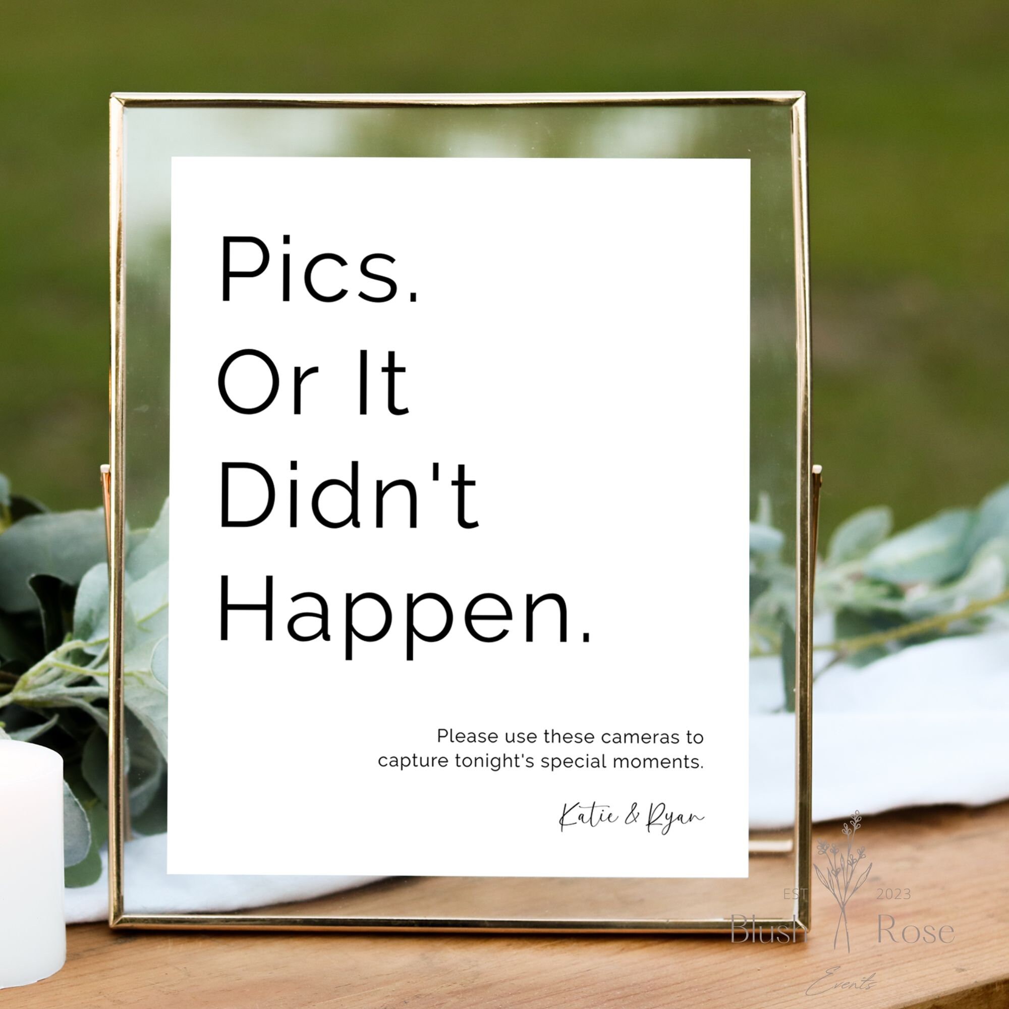 Wedding Disposable Camera Sign Wedding Sign Template Wedding Polaroid ...