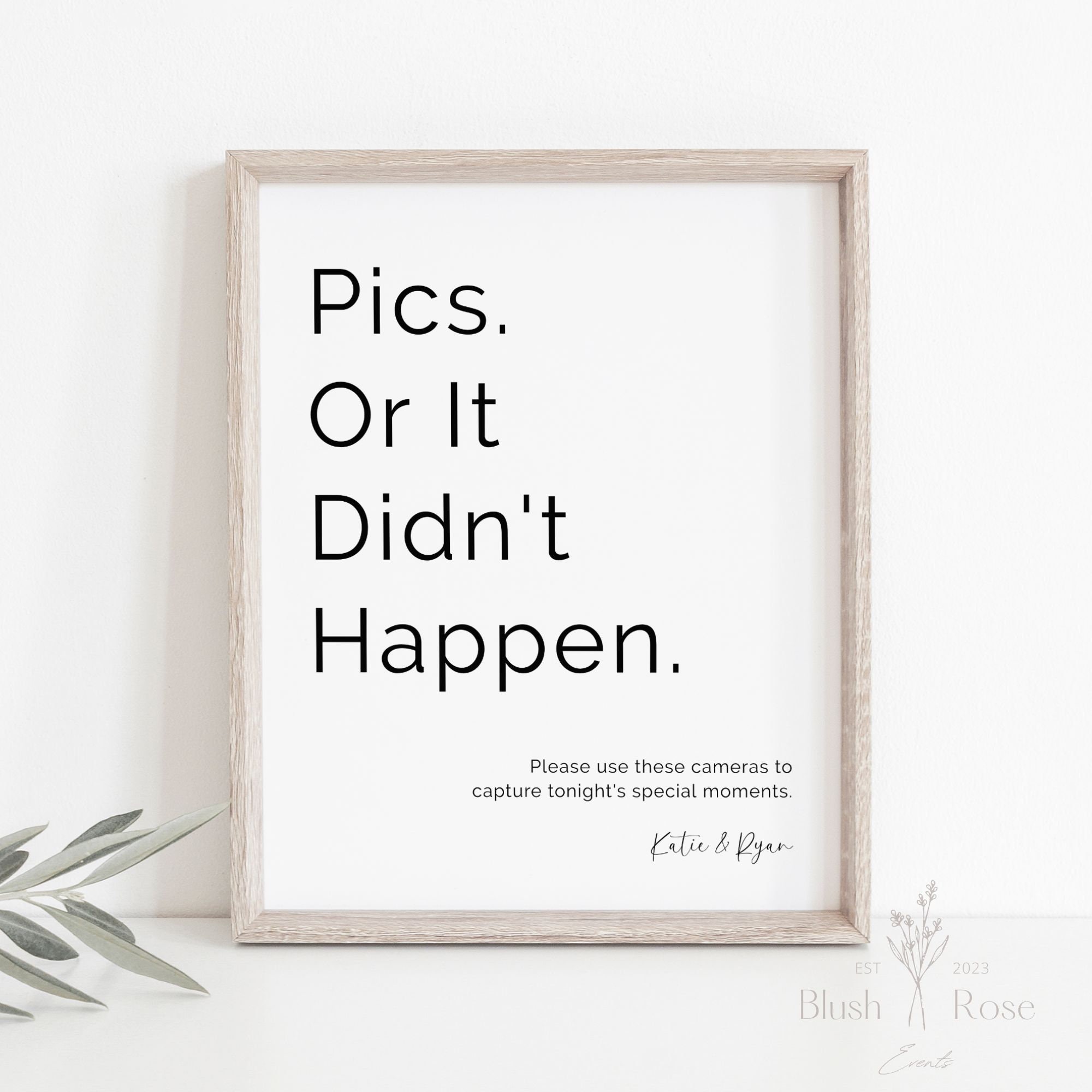 Wedding Disposable Camera Sign Wedding Sign Template Wedding Polaroid ...