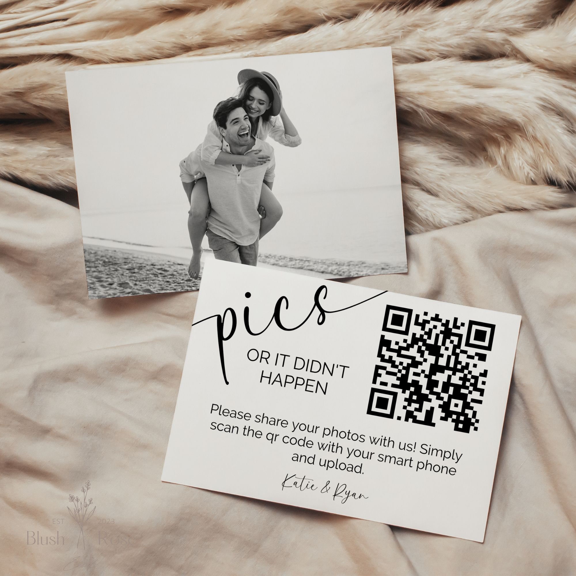 Wedding QR Code Template Wedding Guestbook Photo Share the Love QR Code ...