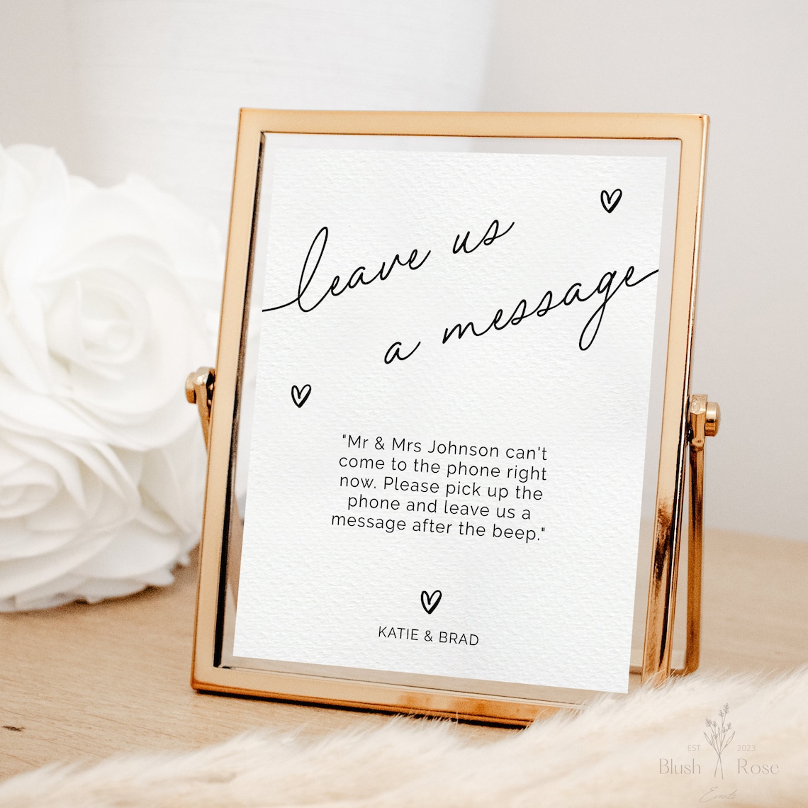 Audio Guestbook Sign, Phone Message Guestbook, Minimalist Wedding ...