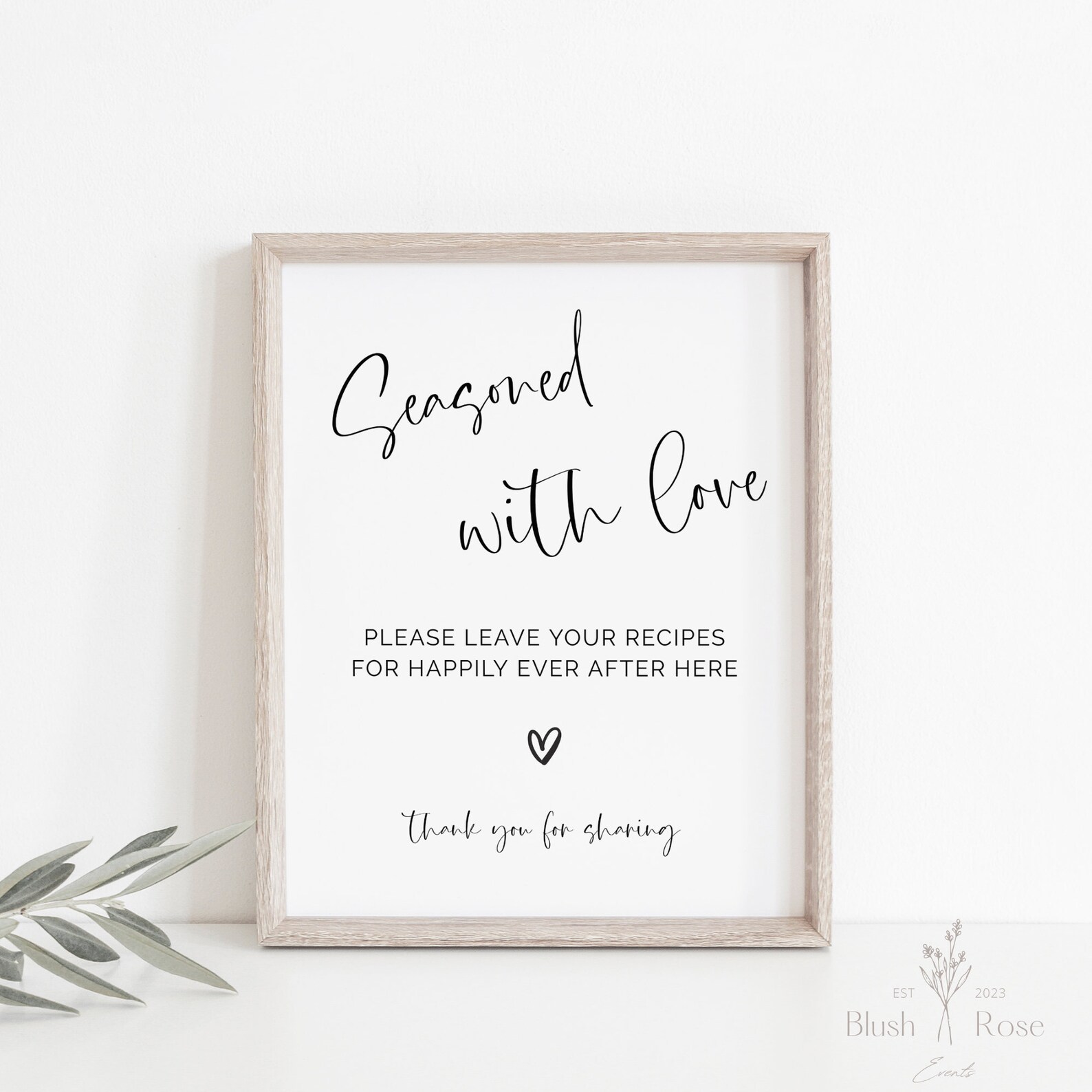 Recipe Card Sign, Leave Your Recipe Cards Here, Recipecard, Modern ...