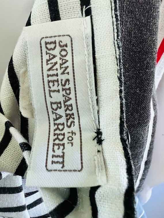 1980s Joan Sparks for Daniel Barrett Striped Back-but… - Gem