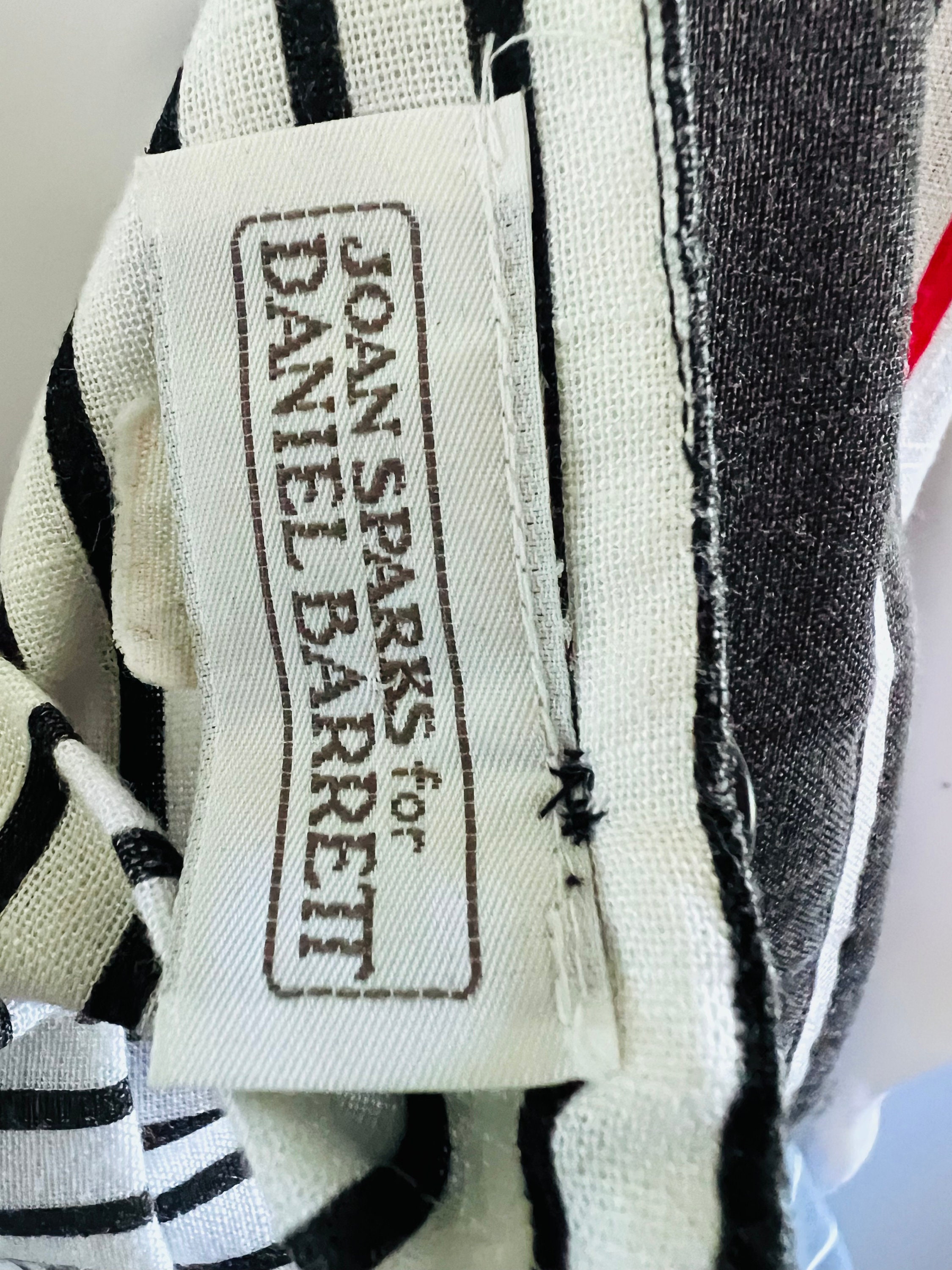 1980s Joan Sparks for Daniel Barrett Striped Back-buttoned Tea - Etsy