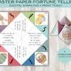 Easter Fortune Teller, Printable Cootie Catcher, Paper Fortune Teller ...