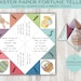 Easter Fortune Teller, Printable Cootie Catcher, Paper Fortune Teller ...