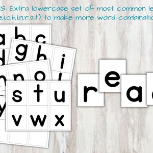 Minimalist Alphabet Letter Flashcards, CVC Cards to Teach Spelling ...