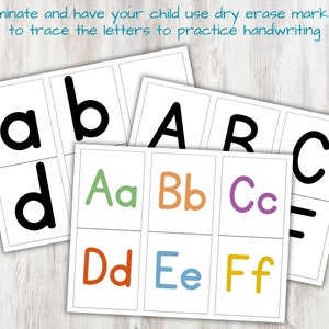 Minimalist Alphabet Letter Flashcards, CVC Cards to Teach Spelling ...