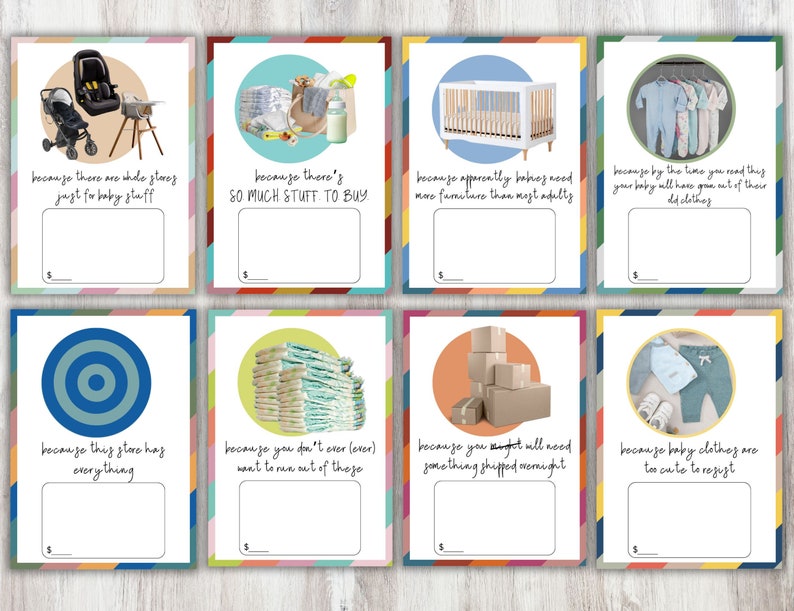 New Mom Gift Card Book, Funny, Baby Shower Group Gift, New Baby Gift ...