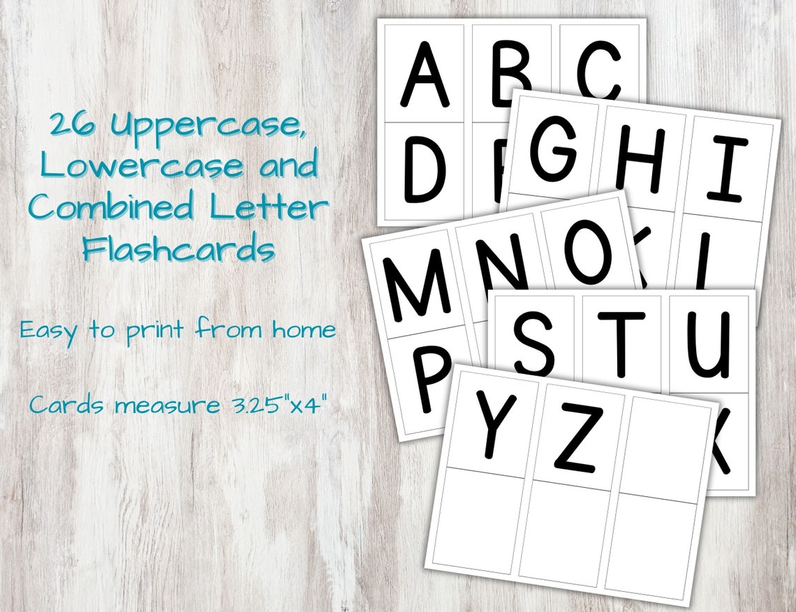Minimalist Alphabet Letter Flashcards, CVC Cards to Teach Spelling ...