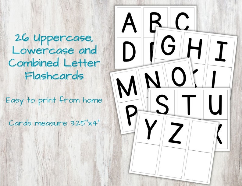 Minimalist Alphabet Letter Flashcards, CVC Cards to Teach Spelling ...