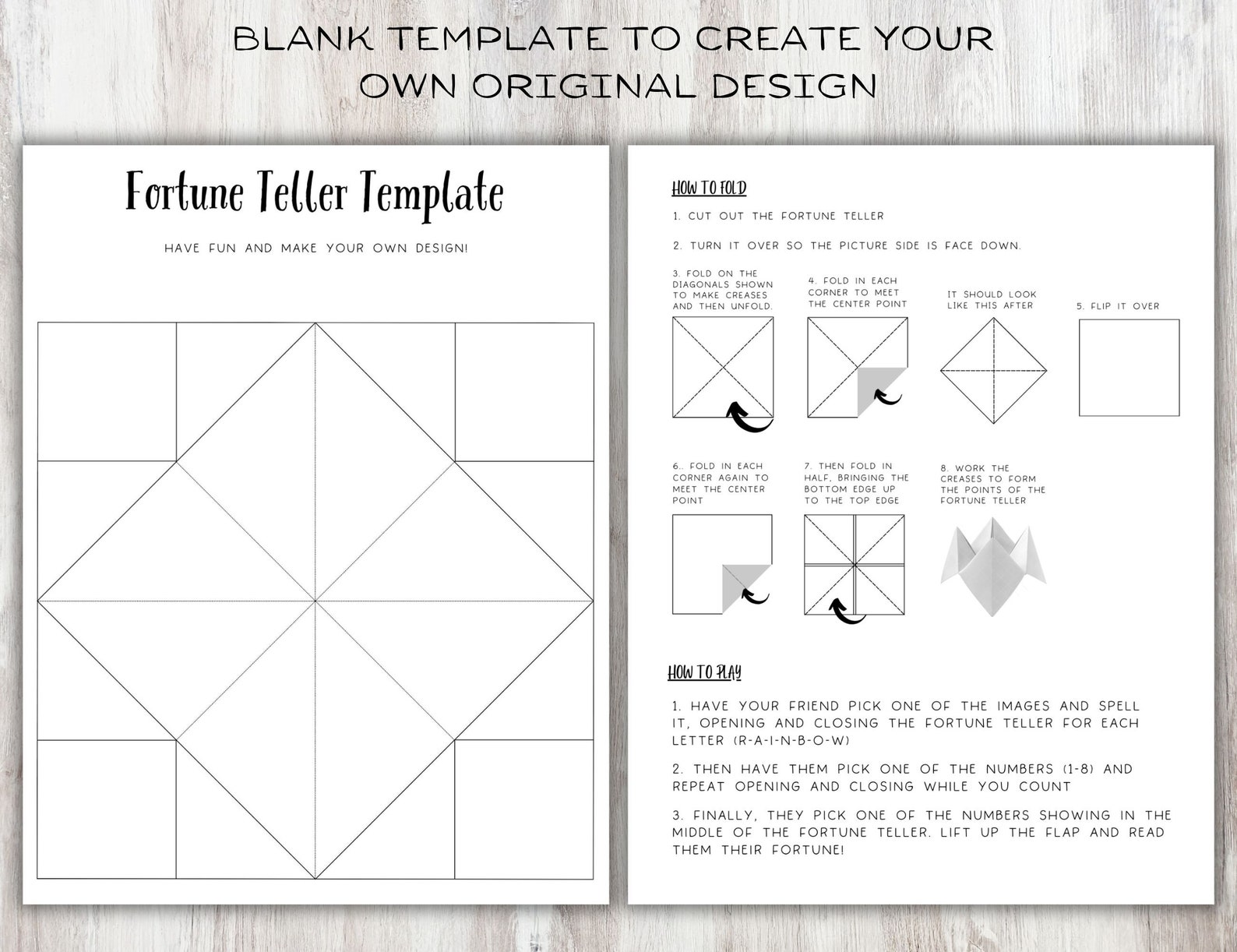 St. Patrick's Day Fortune Teller, Printable Cootie Catcher, Paper ...