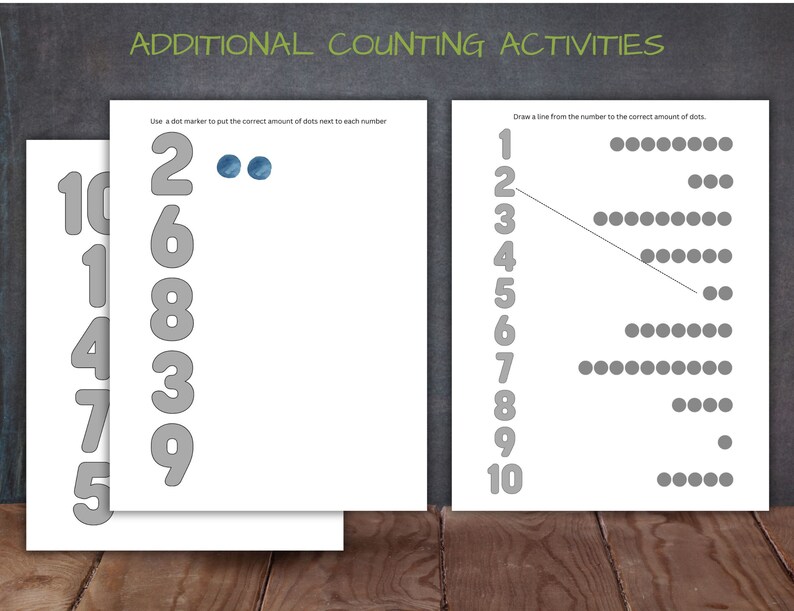 Dot Marker Number Worksheets, Kid's Printable Counting Activities for ...