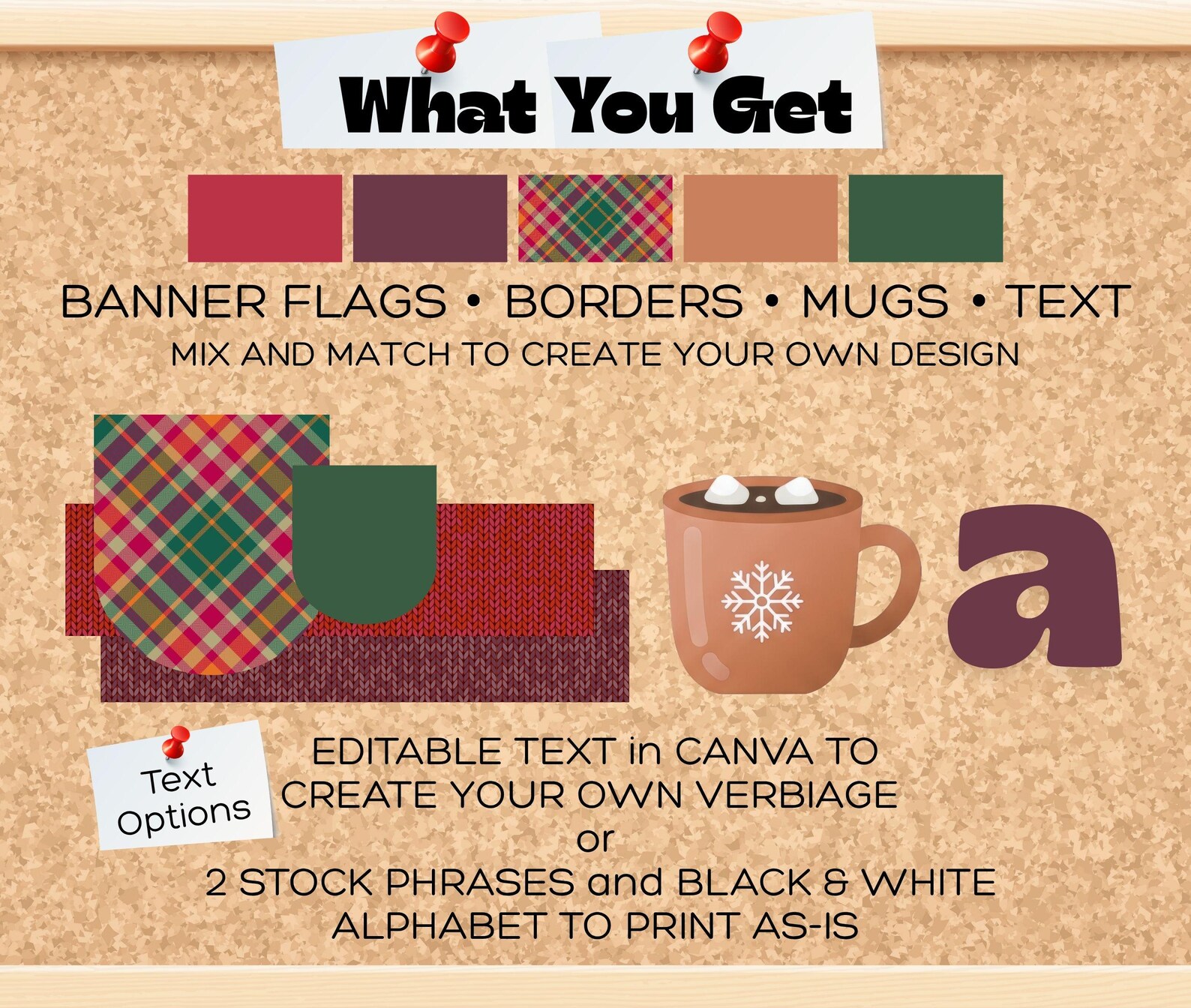 Cozy Winter Hot Cocoa Bulletin Board Kit, Printable Classroom Decor for ...