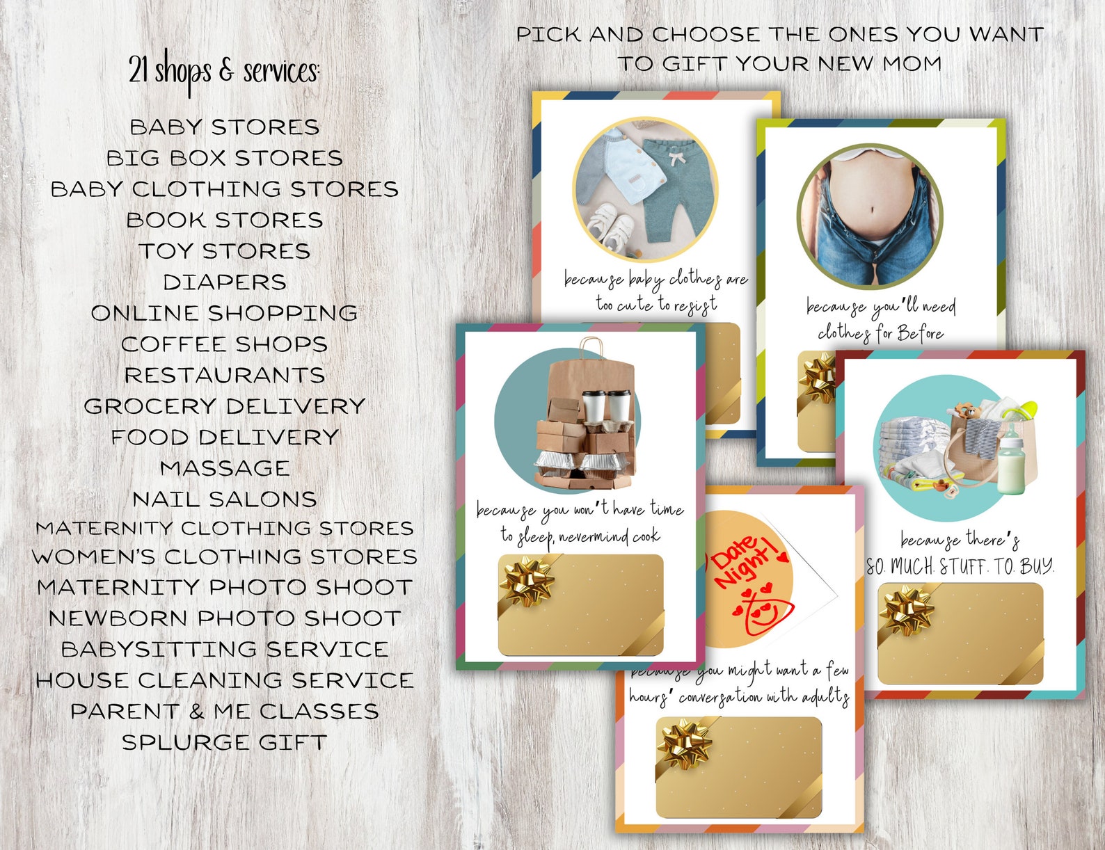 New Mom Gift Card Book, Funny, Baby Shower Group Gift, New Baby Gift ...