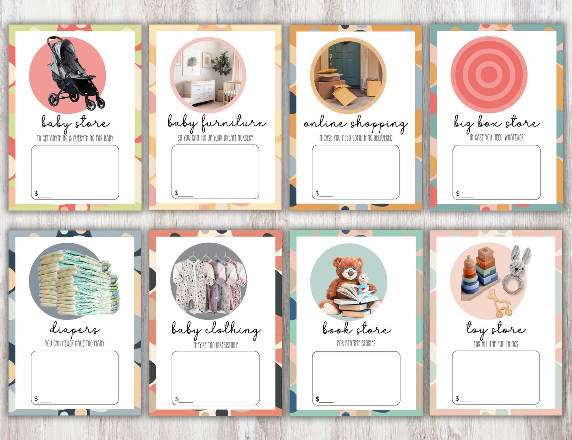 Baby Shower Gift Card Book, Gift for New Parents, Group Gift for New ...