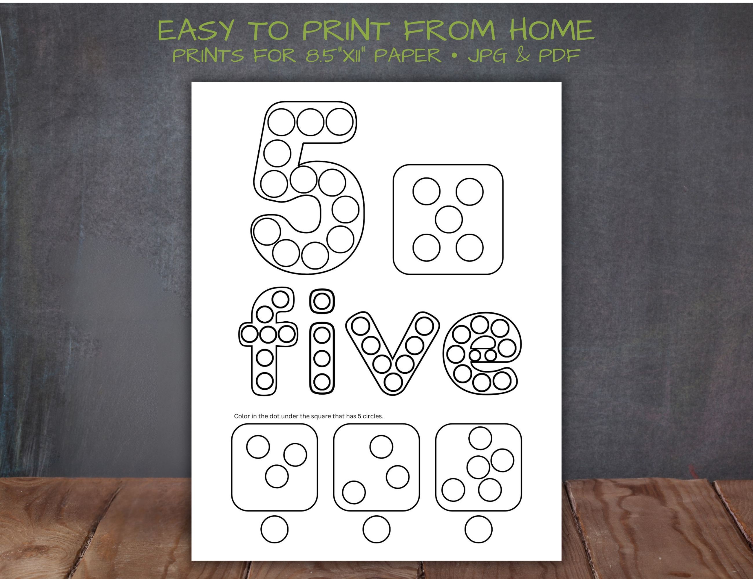 Dot Marker Number Worksheets, Kid's Printable Counting Activities for ...