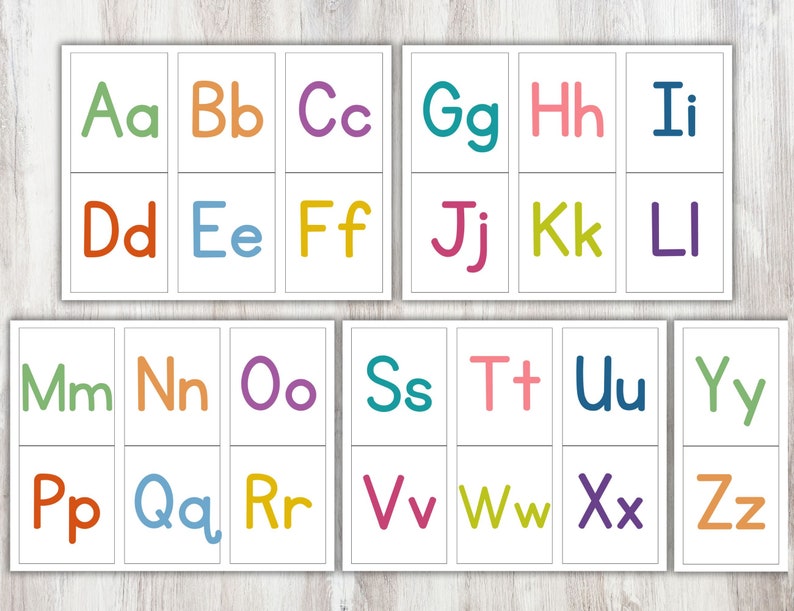 Minimalist Alphabet Letter Flashcards, CVC Cards to Teach Spelling ...