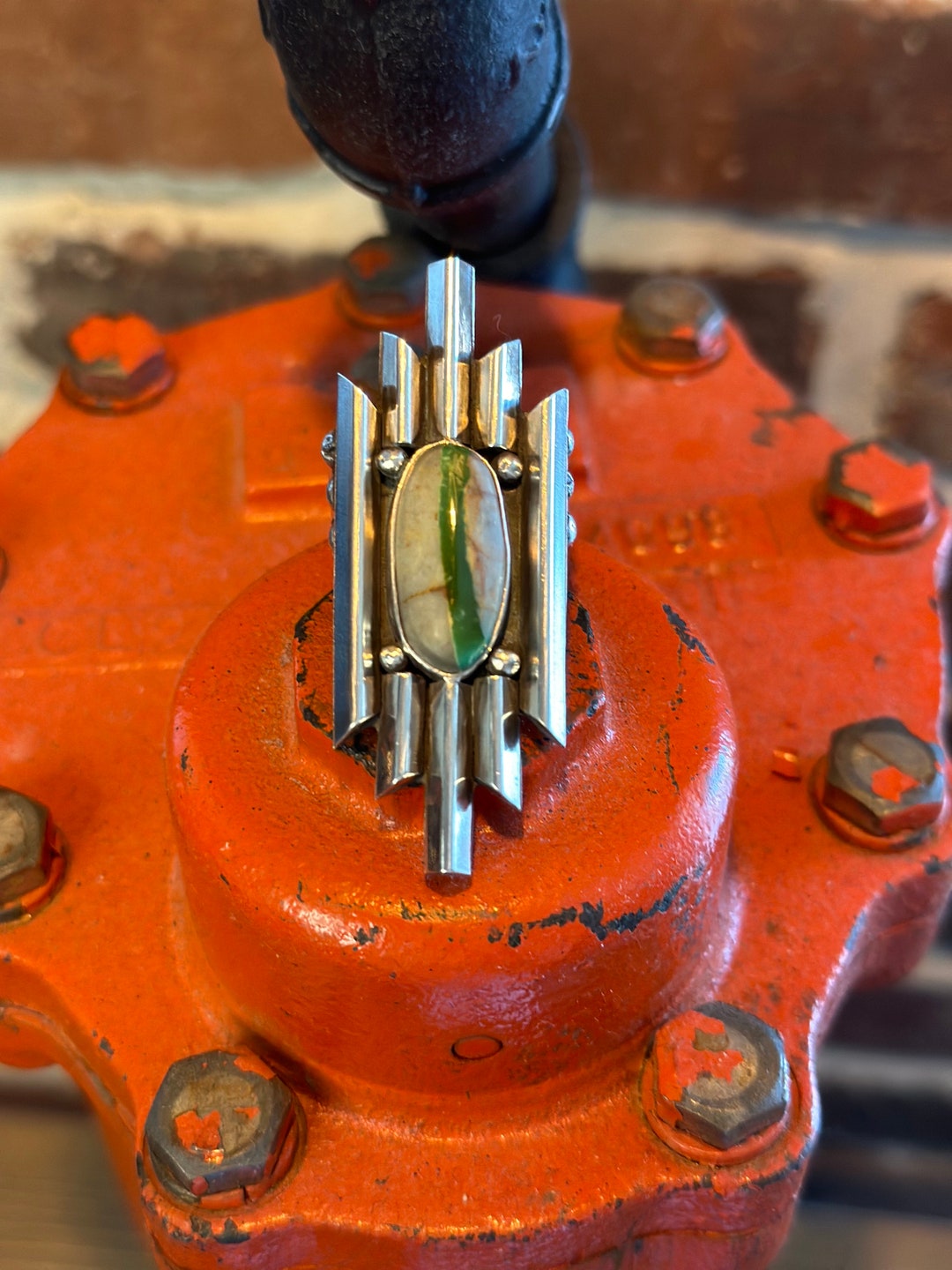 Royston Ribbon Turquoise Ring 10.5 - Etsy