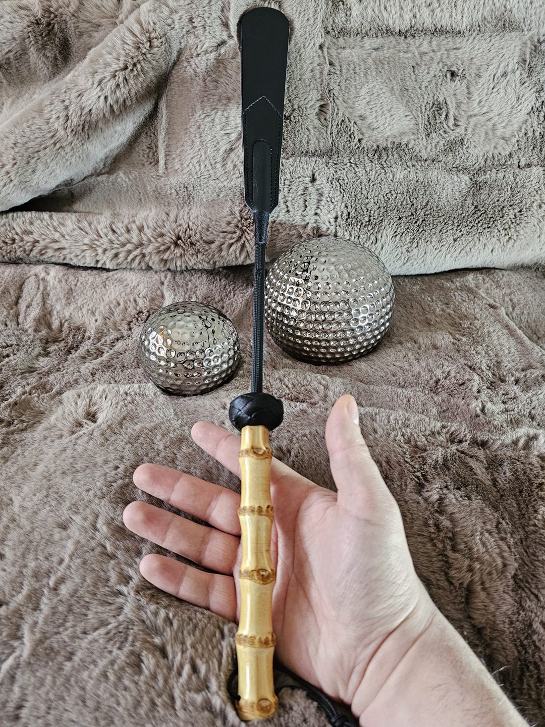 Bamboo Handle Double Face Spanking Paddle BDSM - Etsy