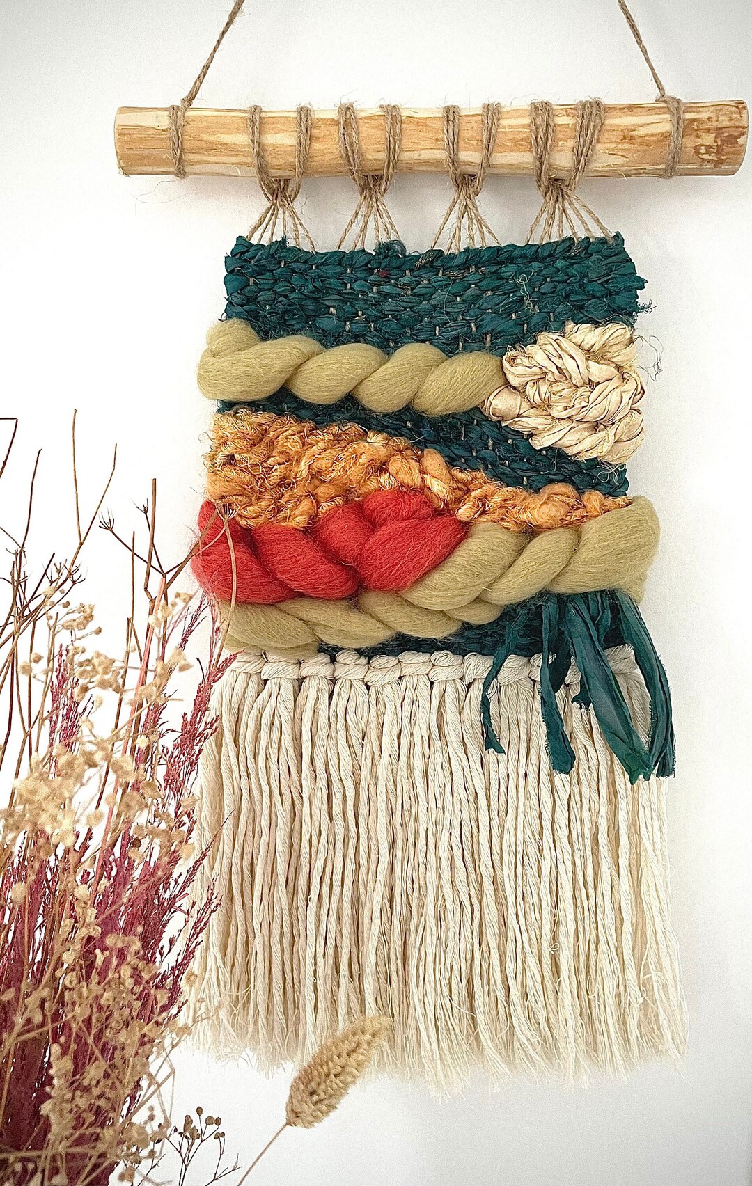 Woven Wall Hanging // Weaving Wall Hanging, Wall Decor, Wool Decor ...