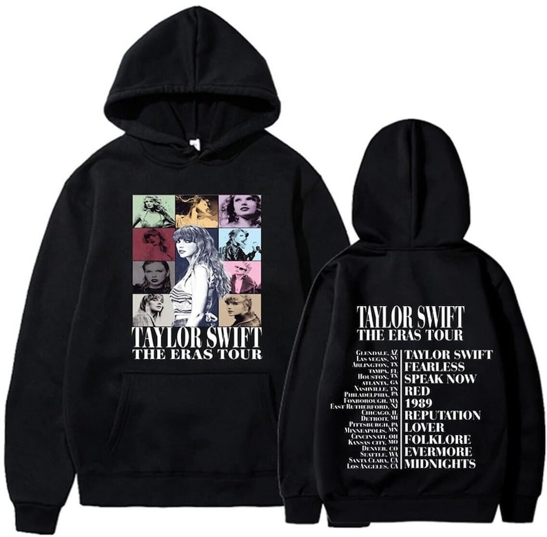 Taylor Swift Hoodie Eras Tour Merch Swiftie Swiftie - Etsy UK