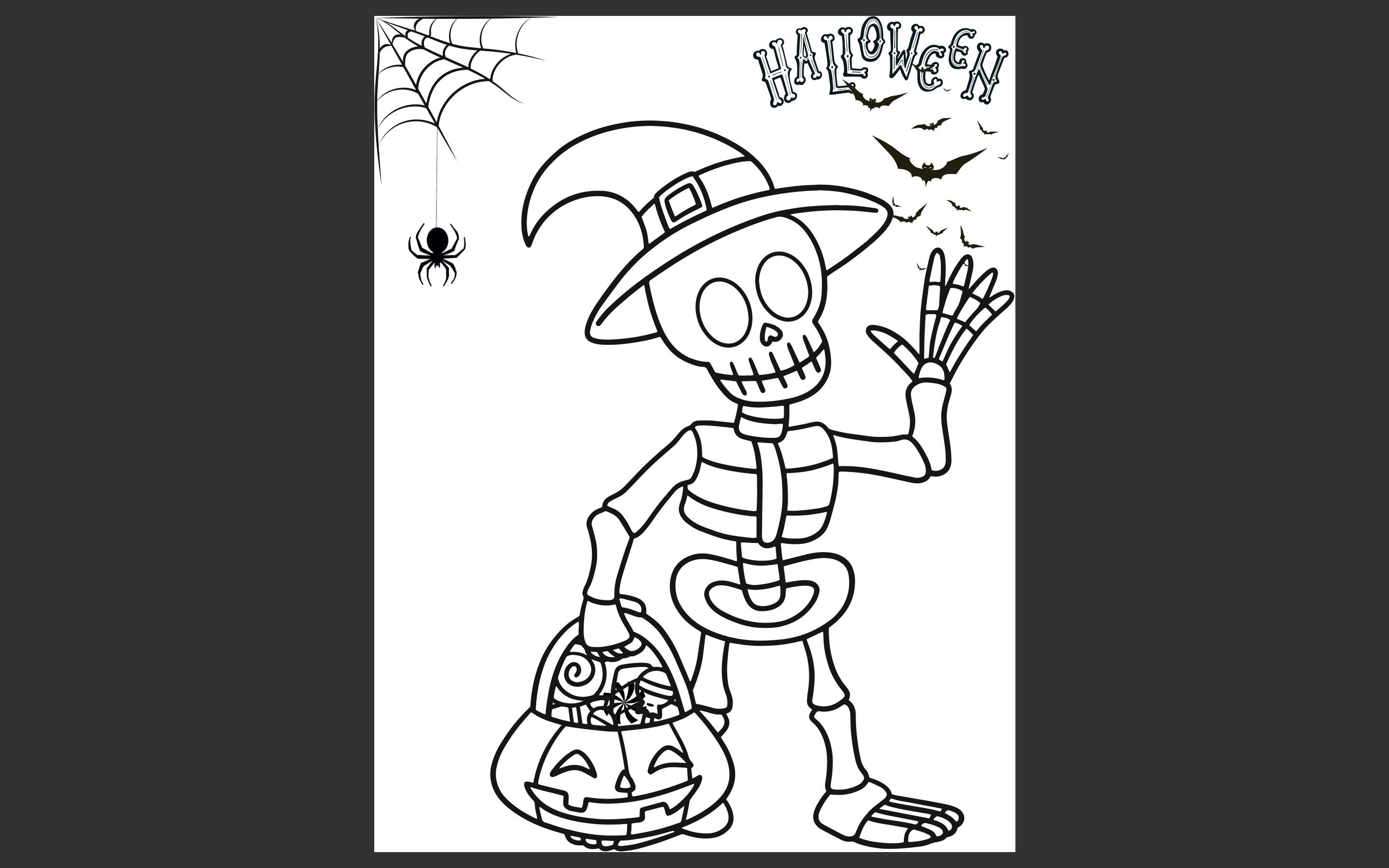 Printable Halloween Coloring Book - Etsy