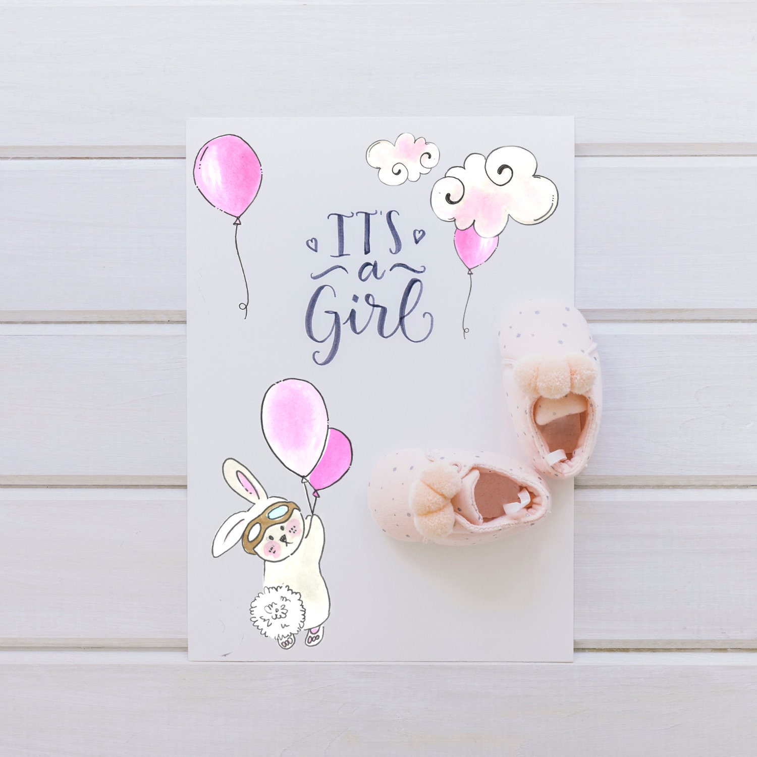 Baby Born Watercolor Clipart Pink Set. Digital Baby Bundle PNG 400 DPI ...