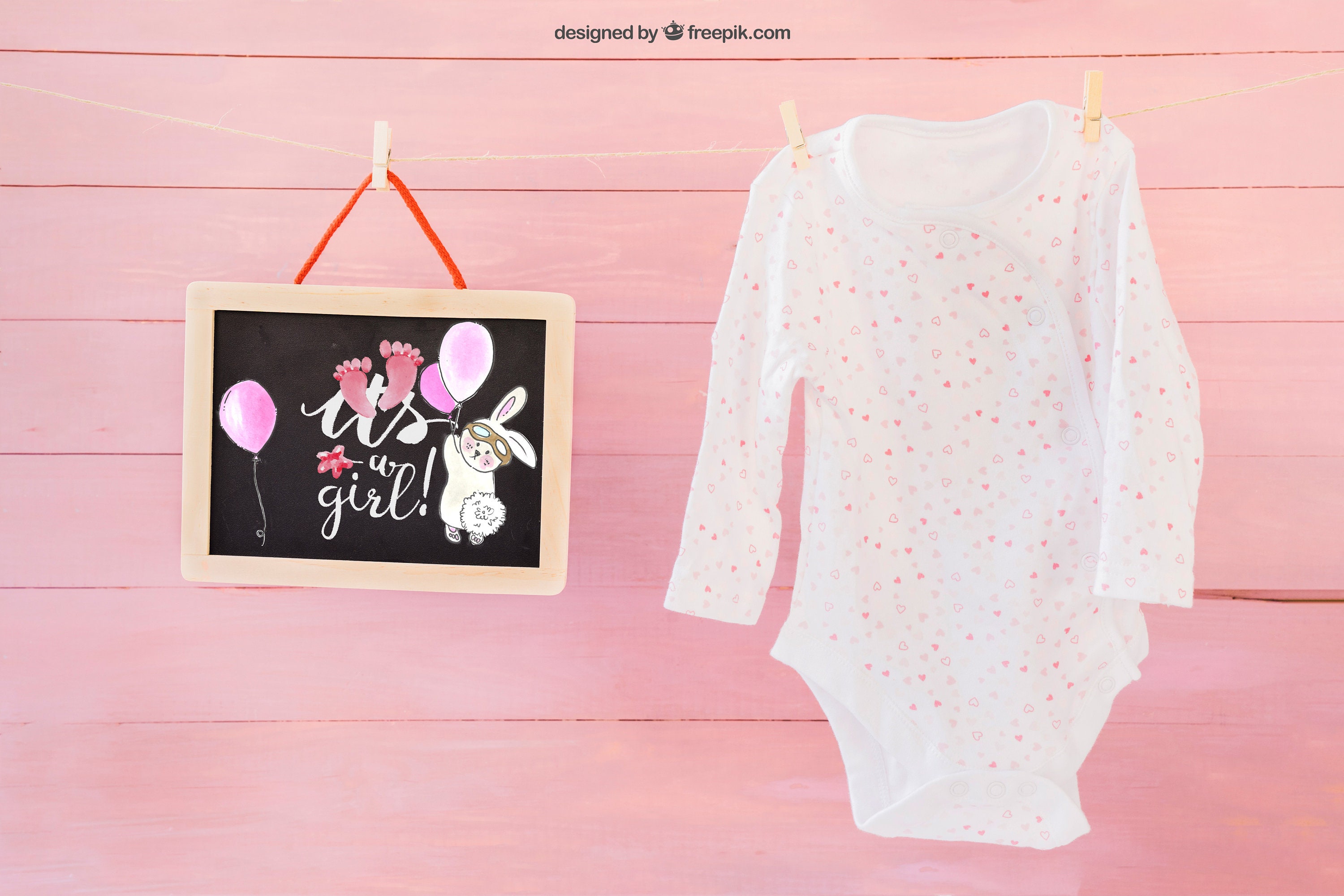 Baby Born Watercolor Clipart Pink Set. Digital Baby Bundle PNG 400 DPI ...
