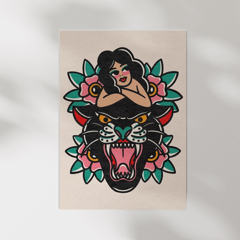 Tattoo Flash Print 5x7 - Etsy