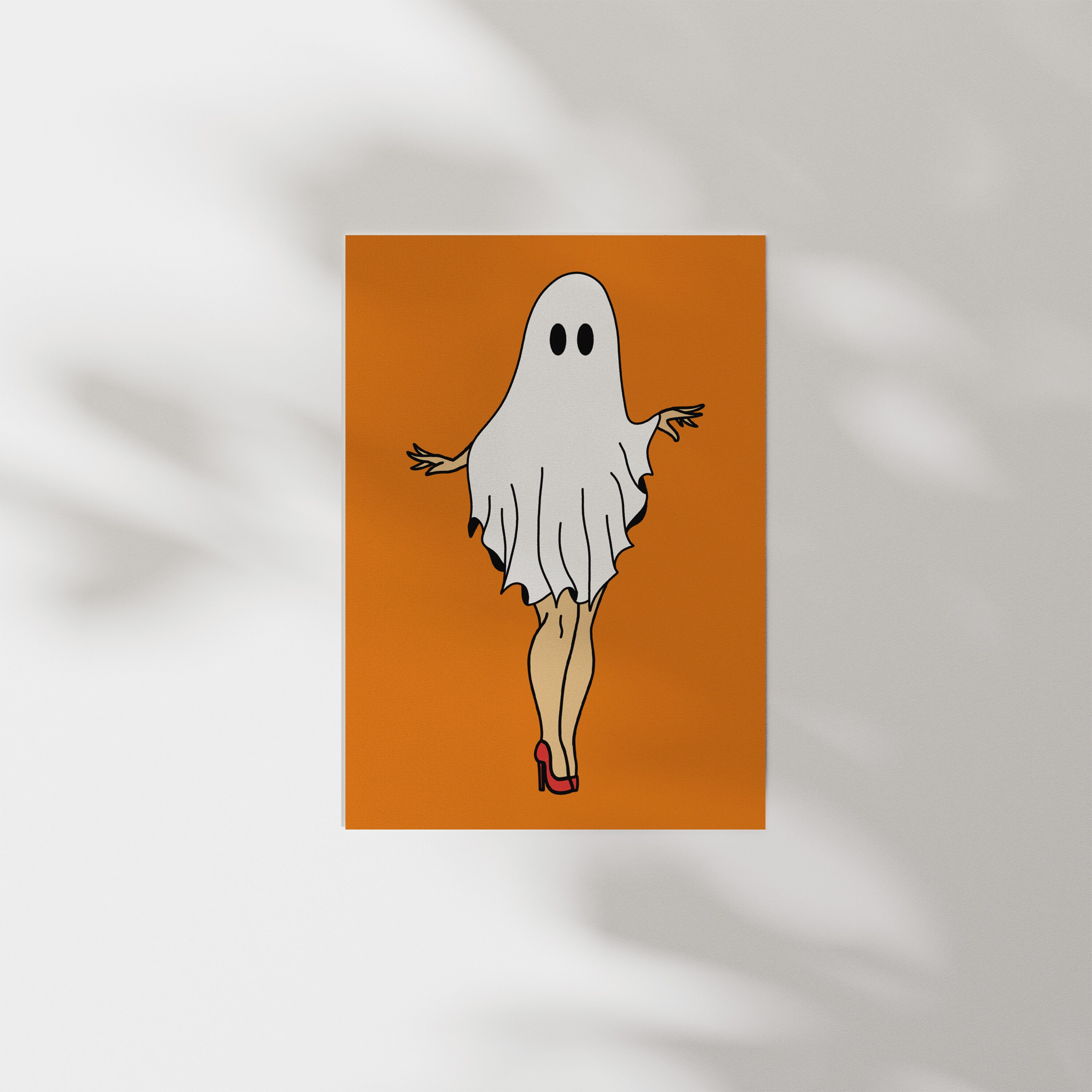 Ghost Pinup Girl American Traditional Tattoo Art Print - Etsy