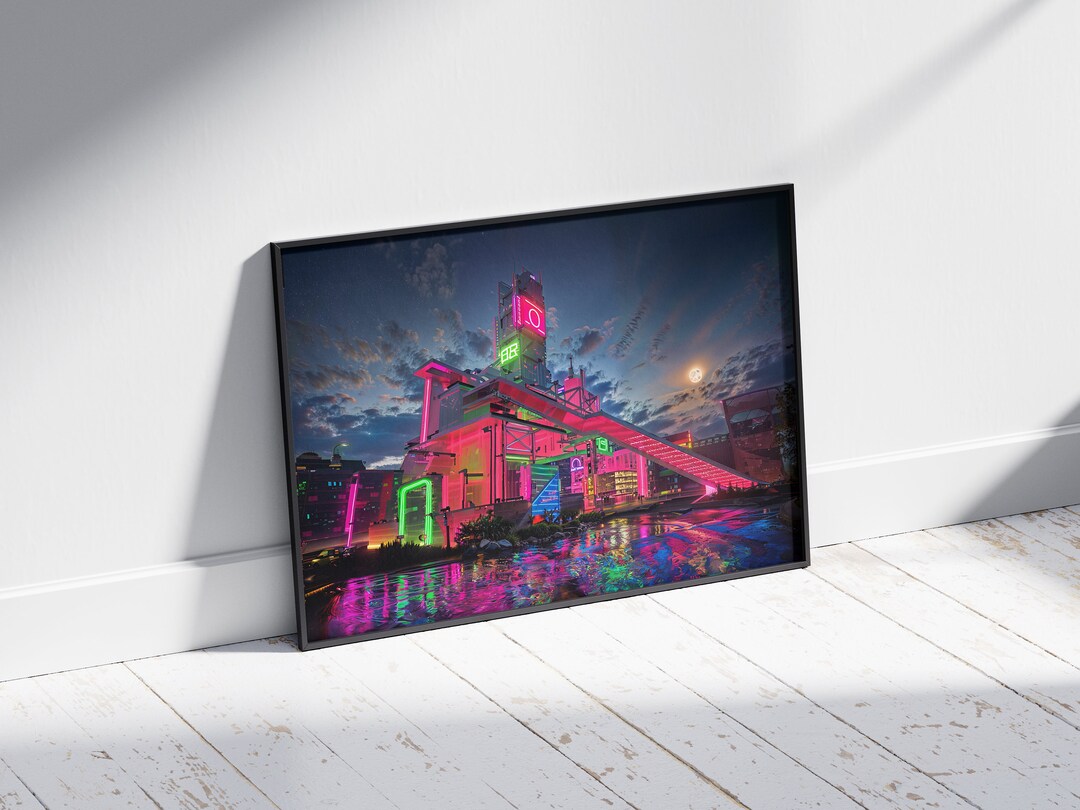 Custom Neon Call of Duty Map Art - Personalized Gamer Decor - Gaming ...