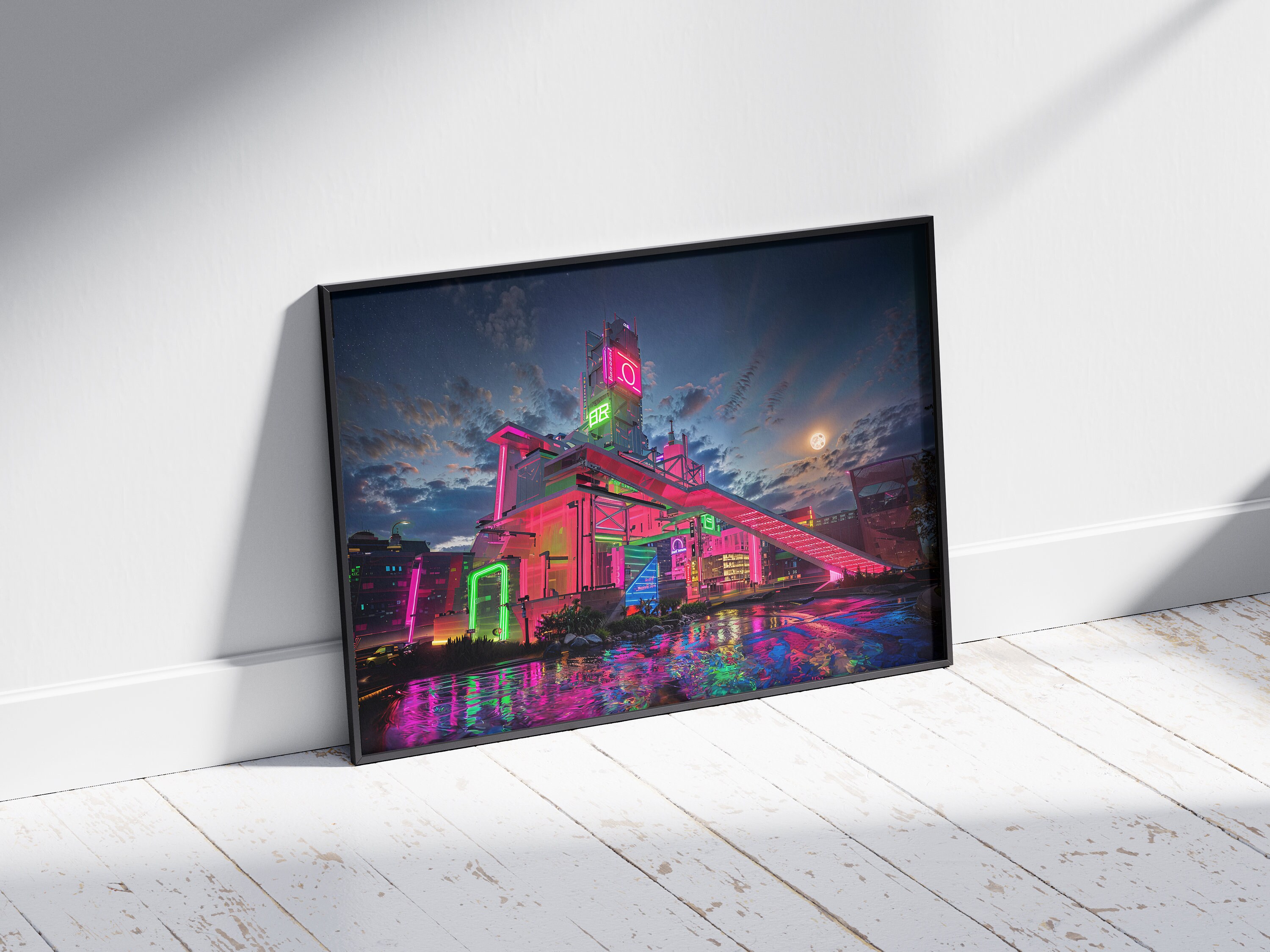 Custom Neon Call of Duty Map Art - Personalized Gamer Decor - Gaming ...