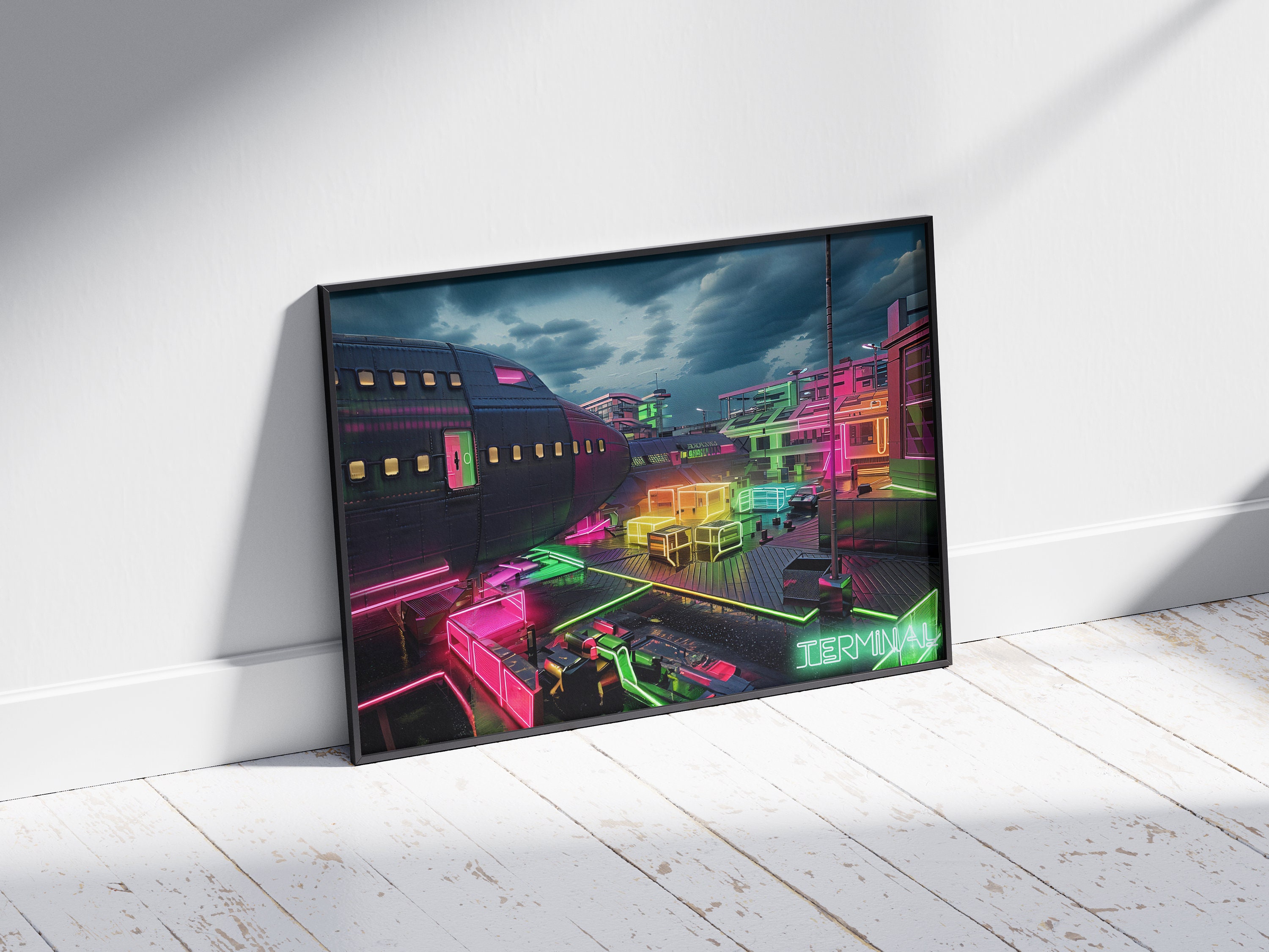 Custom Neon Call of Duty Map Art - Personalized Gamer Decor - Gaming ...