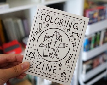 Mini Zine PRINTABLE Zentangle Inspired Coloring Book - Etsy