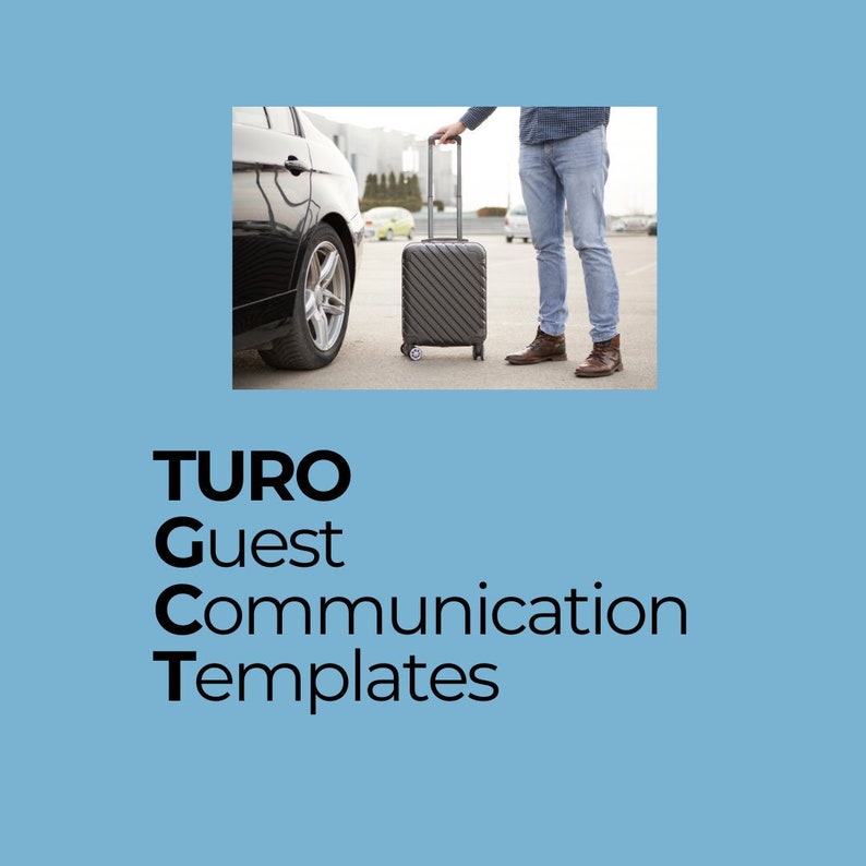 TURO Guest Communication Templates - Etsy